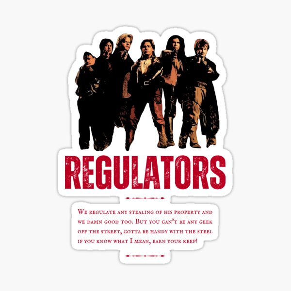"Regulators" Sticker for Sale by UNK-Fatigues | Redbubble
