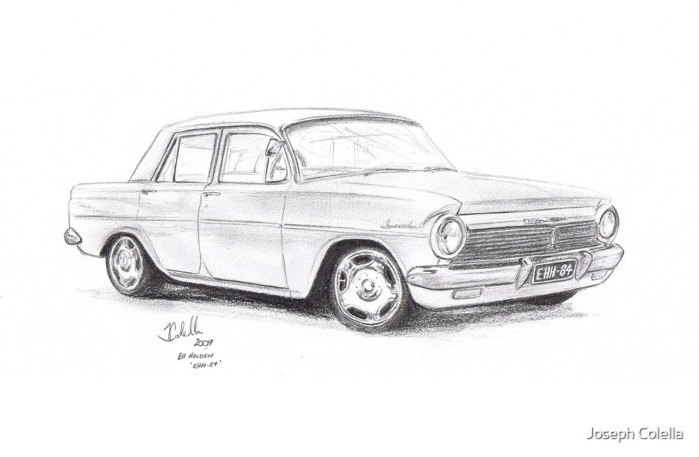 "EH Holden B&W" by Joseph Colella | Redbubble