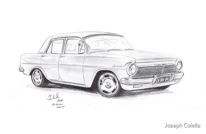 "EH Holden B&W" by Joseph Colella | Redbubble