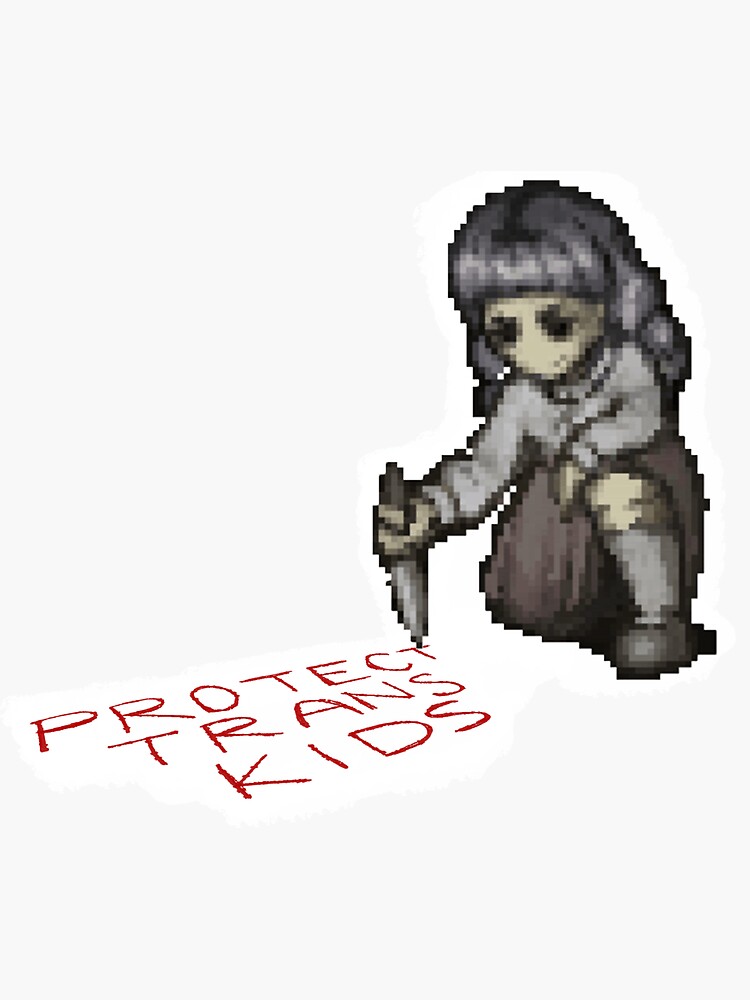 "Marina Funger Protect Trans Kids" Sticker for Sale by JoicePozzi ...