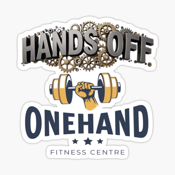 "Classic industrial 'HANDS OFF'" Sticker for Sale by taherismail ...