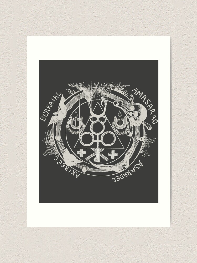 "Goetia Circle Ritual Black Magic Grimoire Occult" Art Print for Sale ...