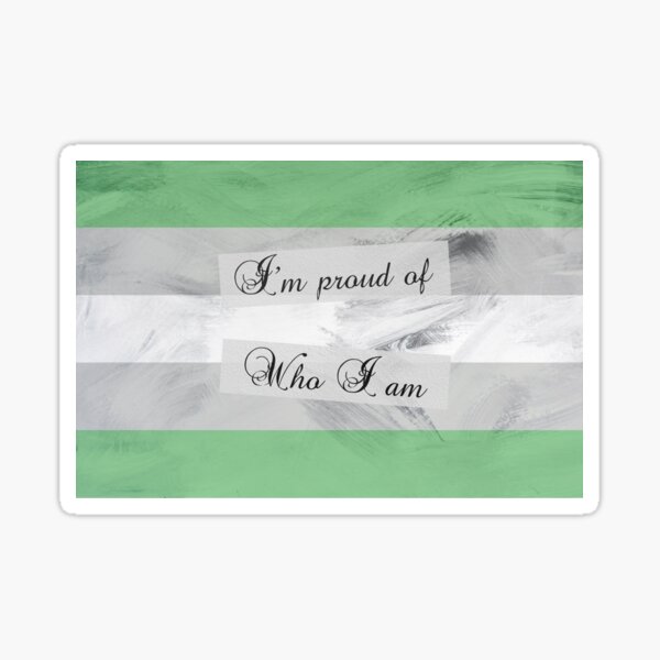 "Greyromantic pride" Sticker by Caliel | Redbubble