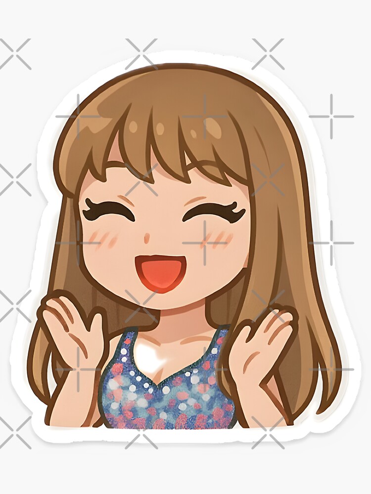 "Taylor Swift Smiling Chibi Sticker" Sticker by NotoriousDaman | Redbubble