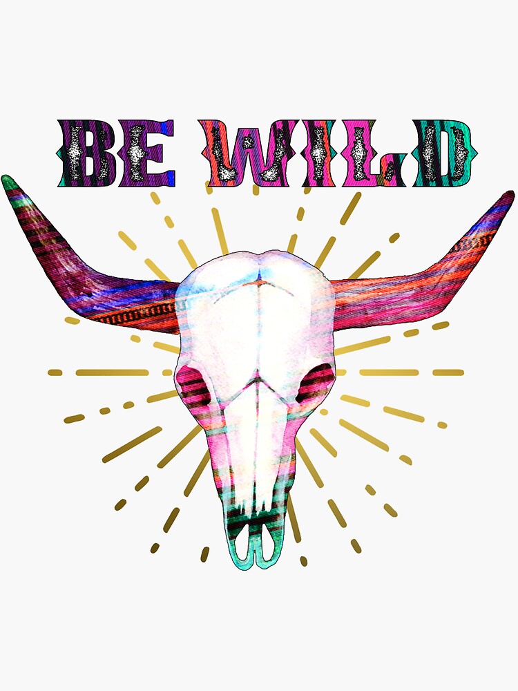 "Be Wild: Embrace the Untamed" Sticker for Sale by GraphicLuv | Redbubble