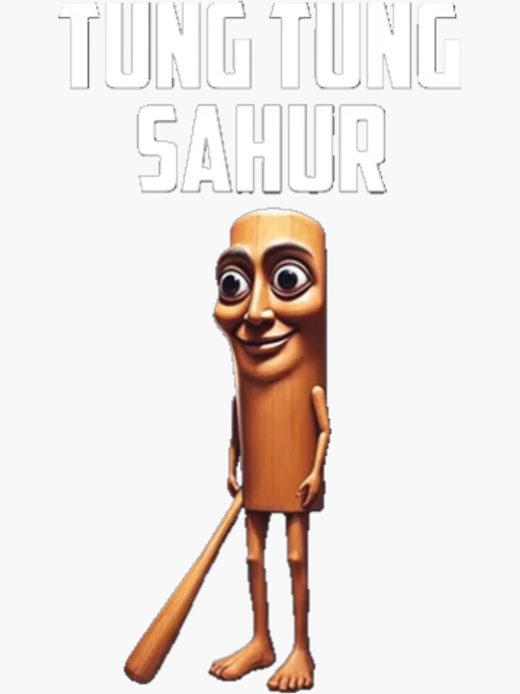 "Tung Tung Sahur" Sticker for Sale by Macho97 | Redbubble