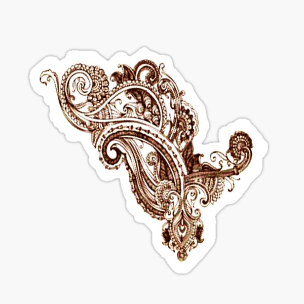 "Patterns - Paisley - Four" Sticker by timothybeighton | Redbubble