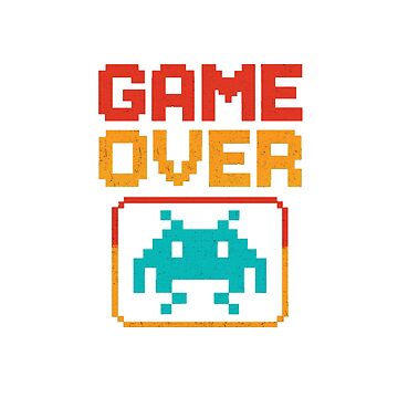 "Arcade Title Screen Game Over" Sticker for Sale by Vlek | Redbubble