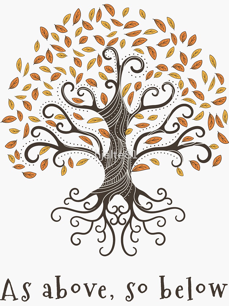 "As above so below" Sticker for Sale by hjalte81 | Redbubble