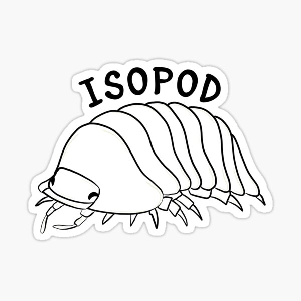 "Isopod" Sticker for Sale by zkadhyaa | Redbubble