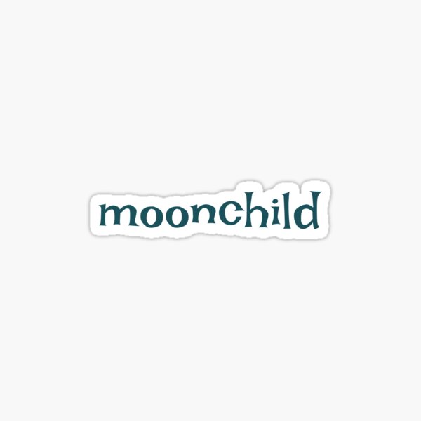 "moonchild " Sticker for Sale by Open-Limits | Redbubble