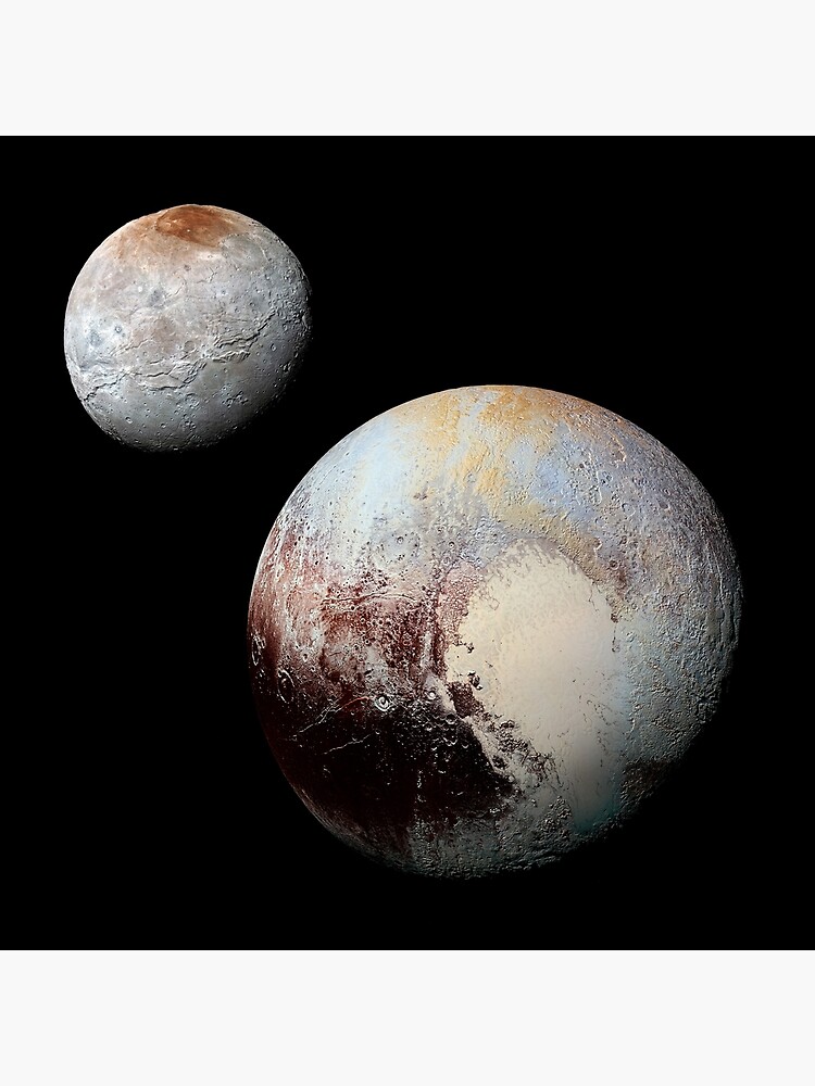 "Charon and Pluto Enhanced" Photographic Print for Sale by ...
