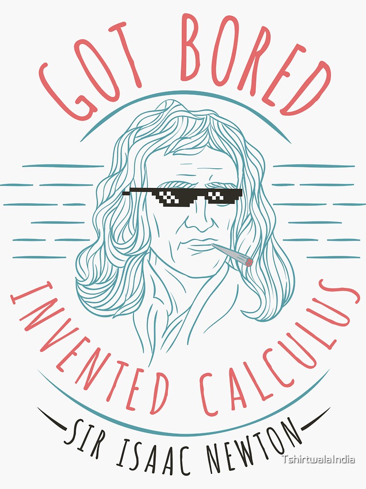 "Isaac Newton" Sticker for Sale by TshirtwalaIndia | Redbubble