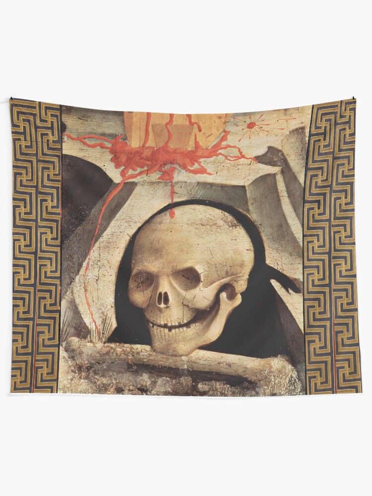 "SKULL OF ADAM ON MOUNT CALVARY" Tapestry for Sale by BulganLumini ...