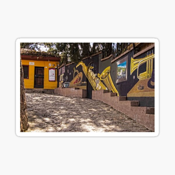 "Walking The Streets Of Santa Lucia - 1 ©" Sticker by PrinceJohn ...
