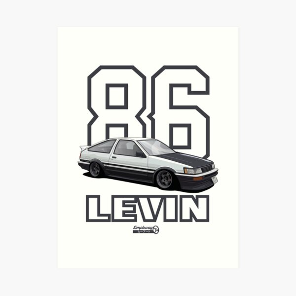 "Toyota Corolla AE86 LEVIN 4AGE Touge" Art Print for Sale by ...