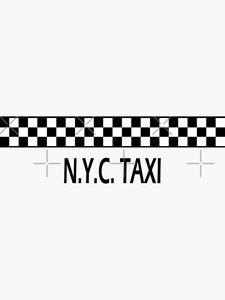 "The New York City Taxi" Sticker for Sale by rogue-design | Redbubble