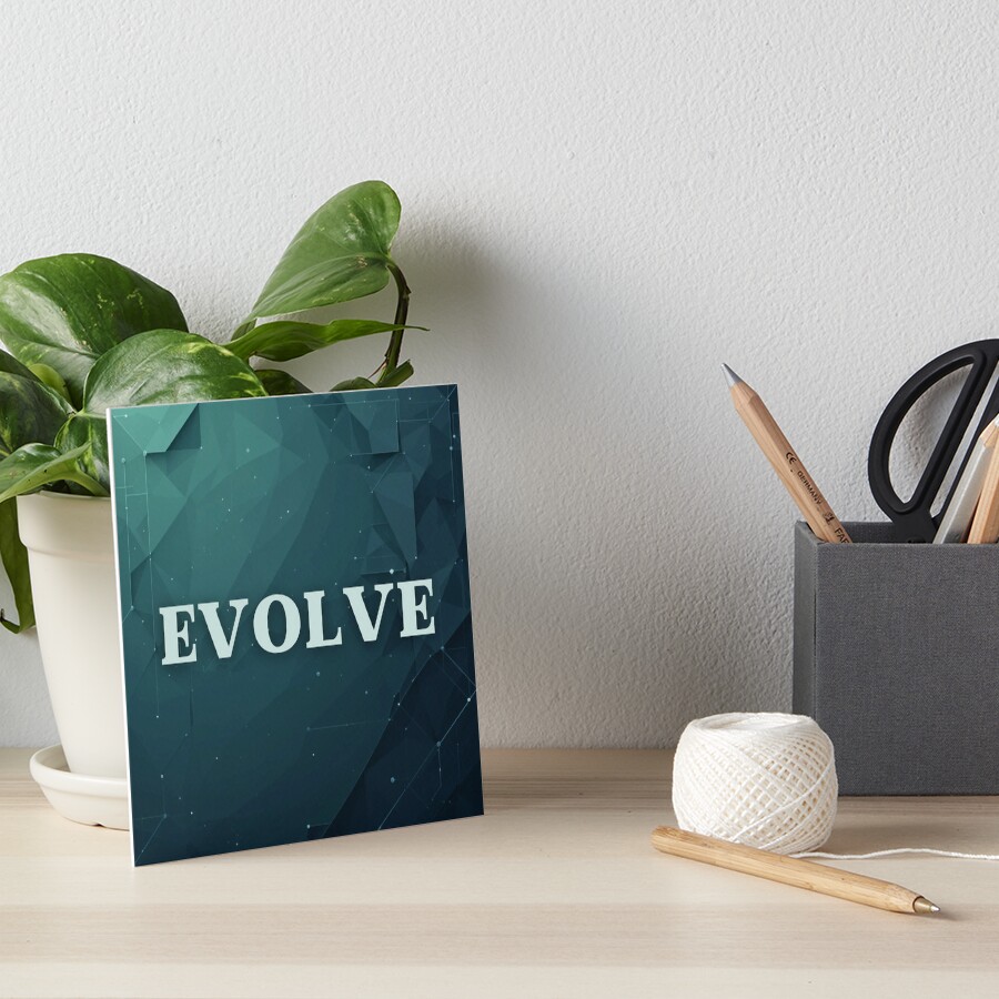 "Minimalist Evolve | Growth Mindset Word | Professional Development Wall Art" Sticker for Sale ...