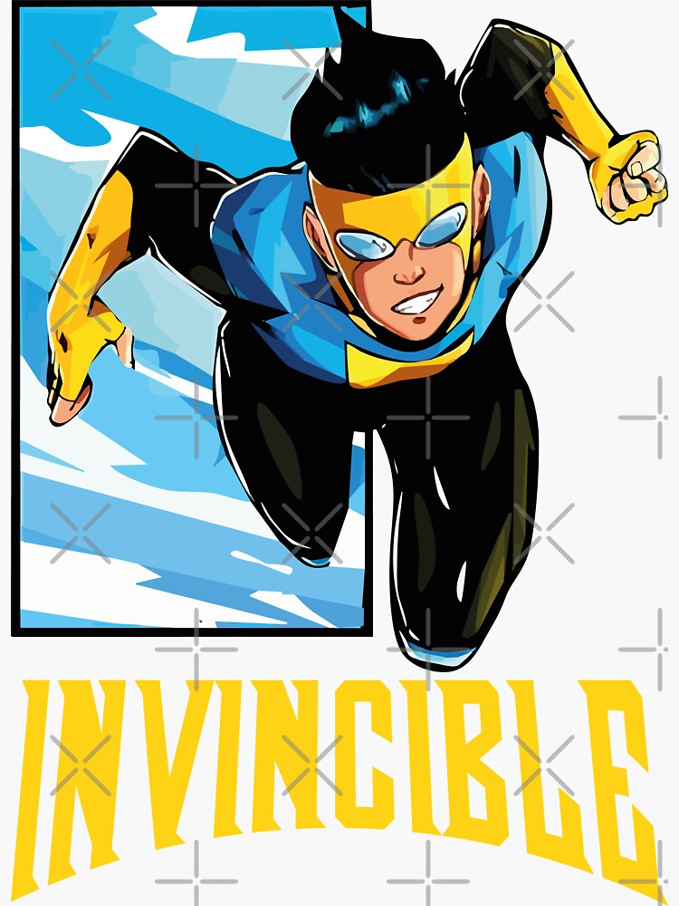 "Invincible: Comic Book Character Design" Sticker by Polaris2003 ...