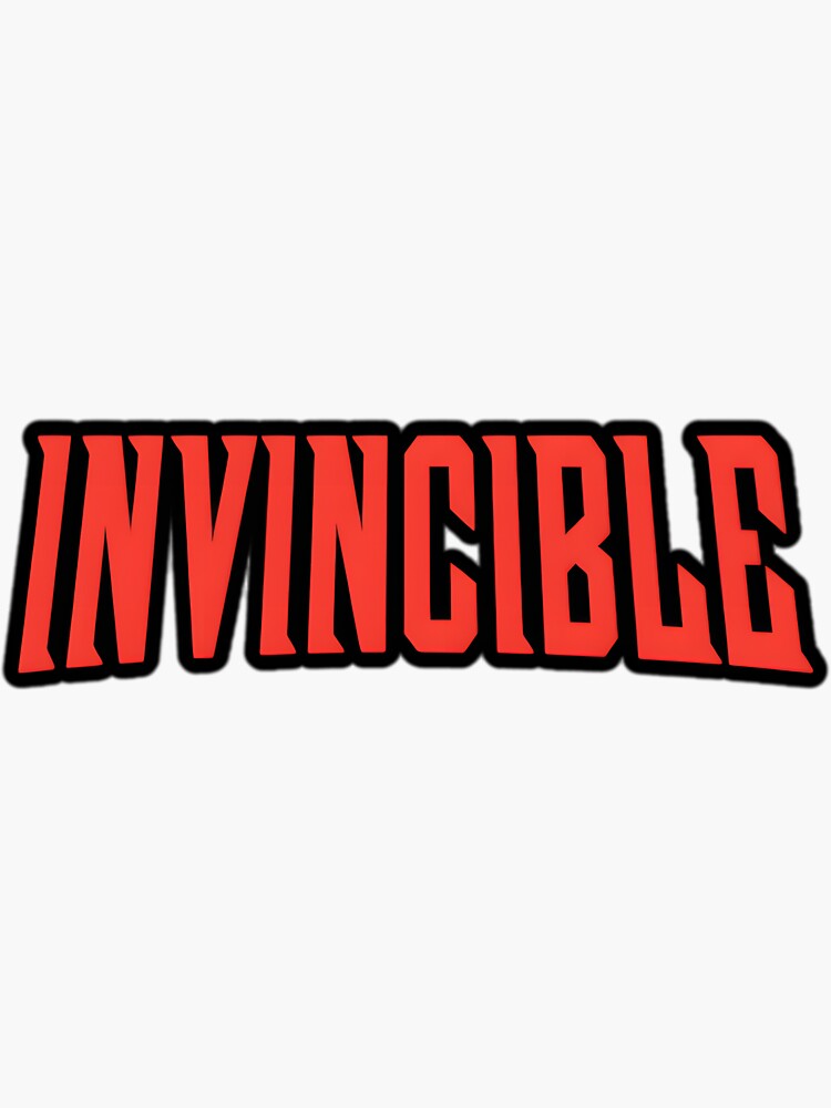 "Red Invincible Logo" Sticker for Sale by TwoKayPie | Redbubble