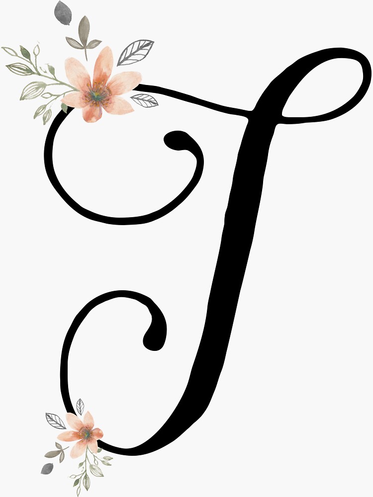 "Monogram T" Sticker for Sale by MaPetiteFleur | Redbubble