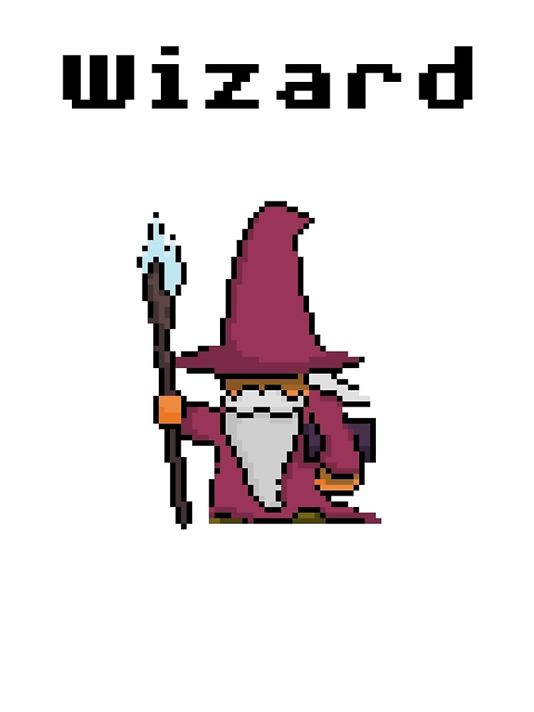 "Pixel Wizard" by Payce Lyons | Redbubble