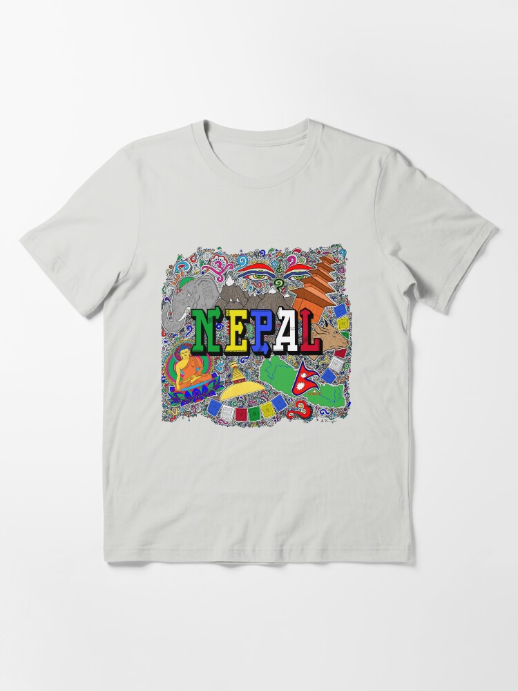 "NEPAL" T-shirt for Sale by ScarletKnightCo | Redbubble | nepal t ...