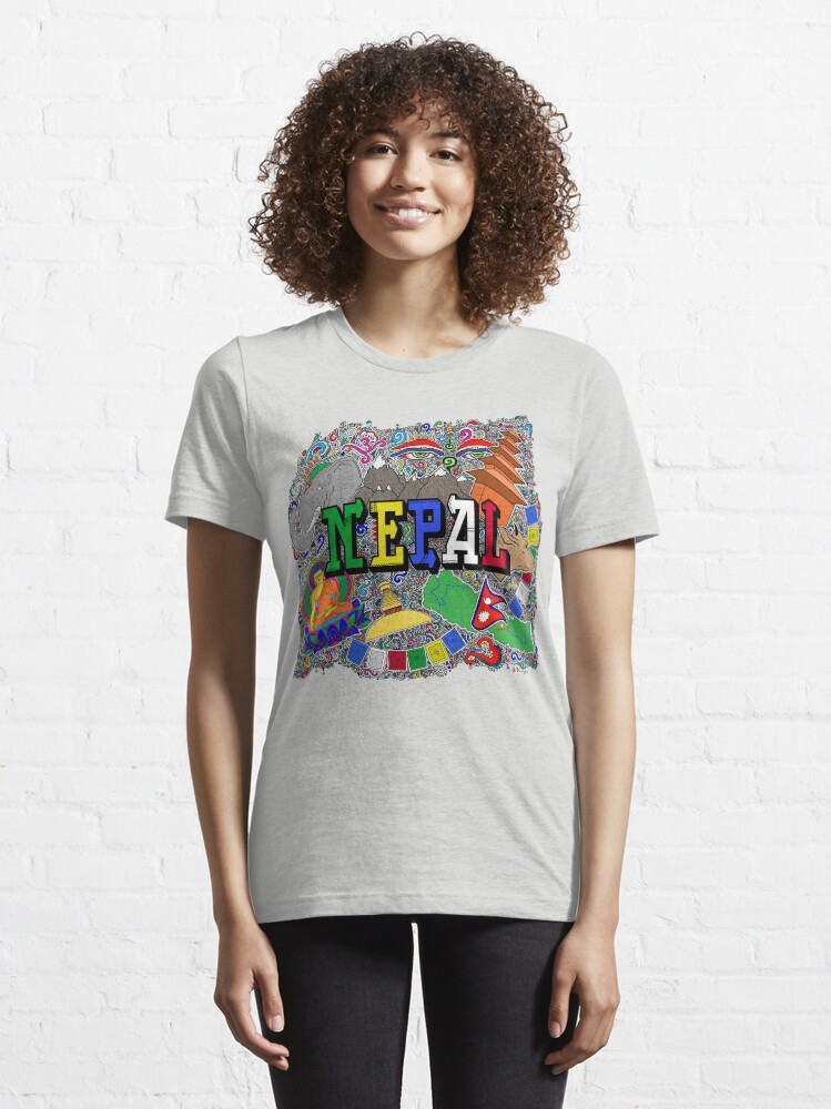 "NEPAL" T-shirt for Sale by ScarletKnightCo | Redbubble | nepal t ...