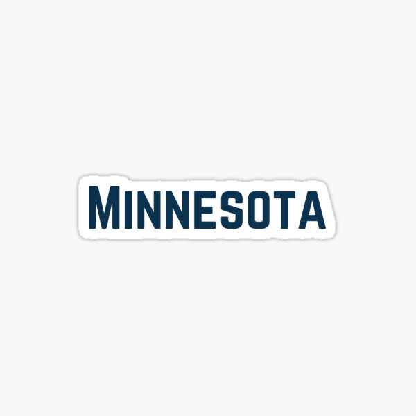 "Minnesota logo, Minnesota timberwolves nba basketball " Sticker for ...