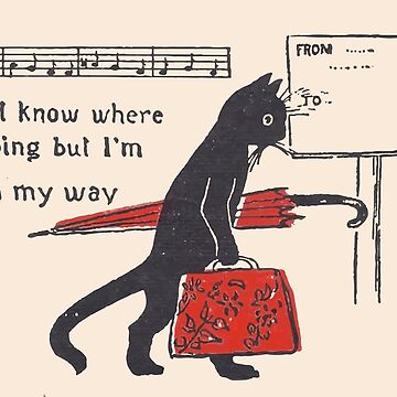 "I Don't Know Where I'm Going But I'm On My Way " Postcard for Sale by ...