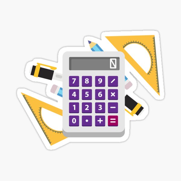 "Math School Subject" Sticker for Sale by ridnaledesigner | Redbubble