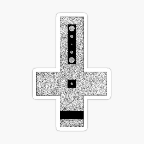 "Lunacy | A Minimalist Geometric Dot Work Design" Sticker for Sale by ...
