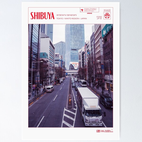 "Japan: Tokyo | Shibuya" Poster for Sale by Boqlin | Redbubble
