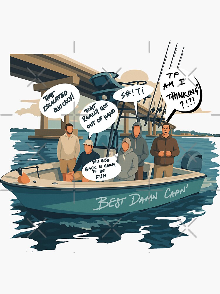 "Captain Brock Horner best charter captain " Sticker for Sale by ...