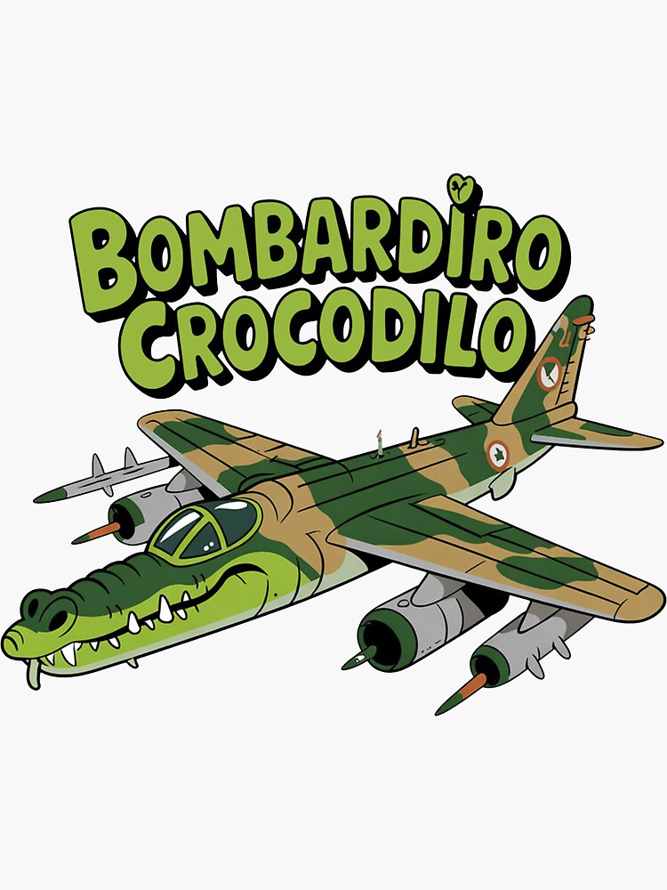 "Bombardino Crocodilo Animal Meme" Sticker for Sale by HydrangeaStore ...