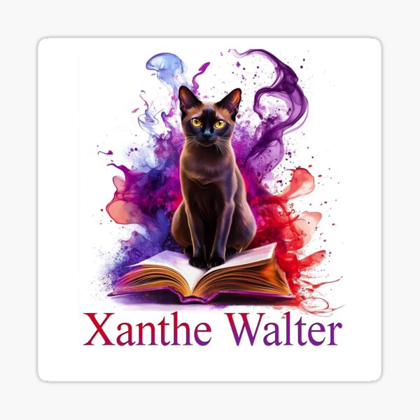 "Xanthe Walter Cat Logo" Sticker for Sale by Xanthewalter | Redbubble