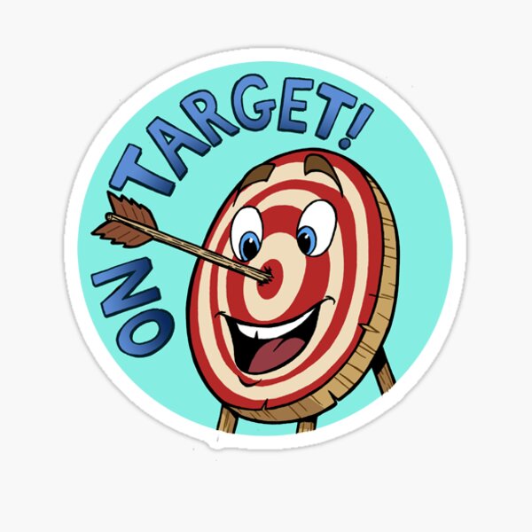 "On Target" Sticker for Sale by Laalu | Redbubble