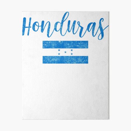 "Honduras Flag Vintage Handwriting Style" Art Board Print for Sale by ...