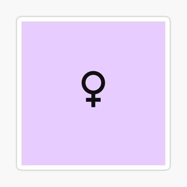 "Venus (purple background)" Sticker by dlpalmer | Redbubble