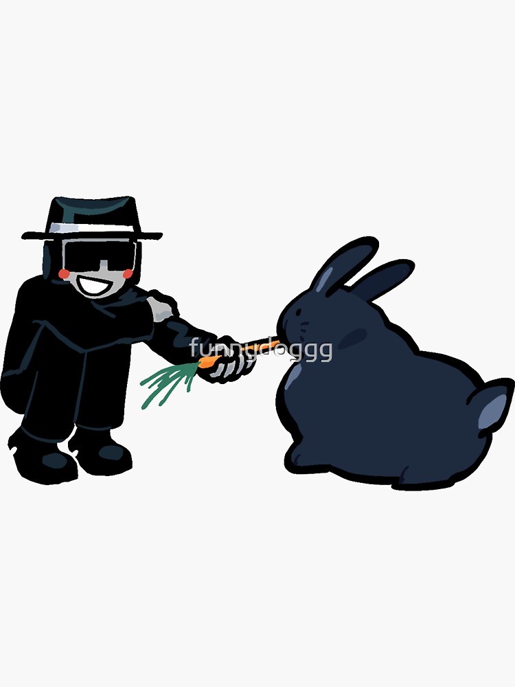 "Forsaken : Chance and his FAT AH BUNNY Spade" Sticker for Sale by ...
