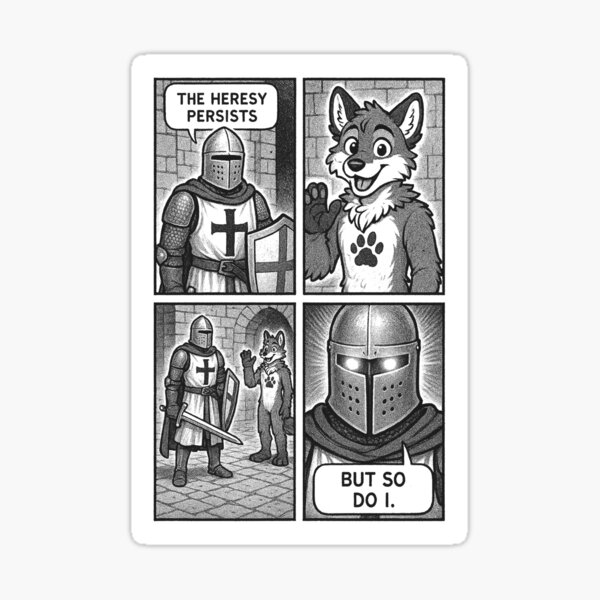 "Knights of the Glorious Crusade" Sticker for Sale by inarizushi ...