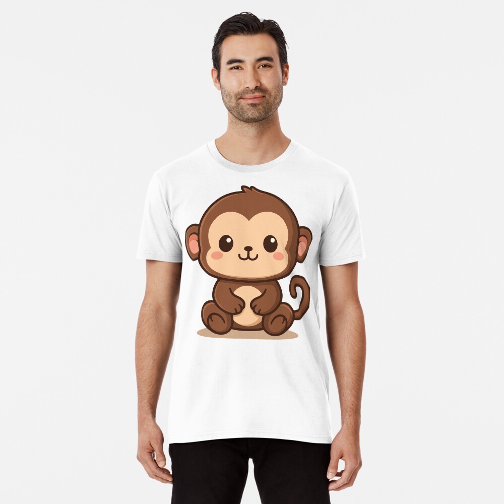 "Chibi Monkey Cuteness Overload" Sticker for Sale by Sunset9 | Redbubble