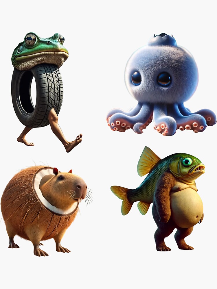 "Italian Brainrot Sticker Pack 2" Sticker for Sale by LookinFreshh ...