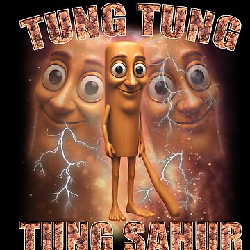 "Tung Tung Tung Sahur Funny Ramadan Meme Baseball Bat" Sticker for Sale ...