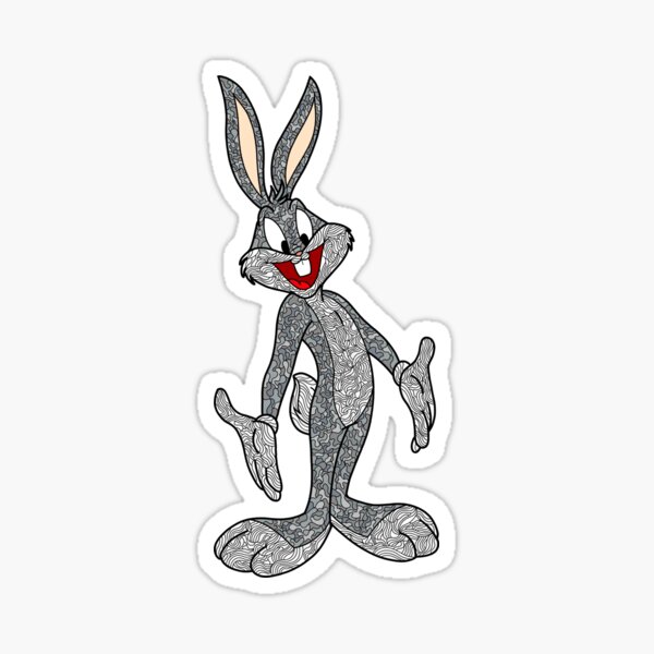 "Bugs Bunny" Sticker for Sale by abstractbykaren | Redbubble