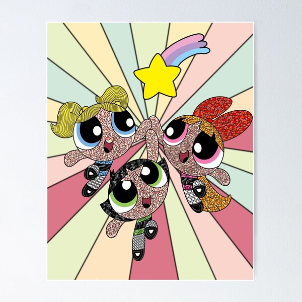 "Powerpuff Girls" Poster for Sale by abstractbykaren | Redbubble