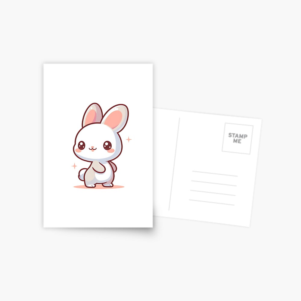 "Cute Bunny" Sticker for Sale by CaffPeng | Redbubble