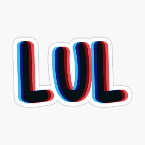 "LUL" Sticker for Sale by Bryce-Designs | Redbubble