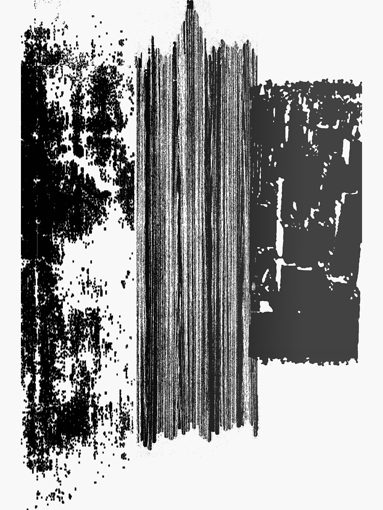 "Brush Strokes Black Gradient" Sticker for Sale by kingmich | Redbubble