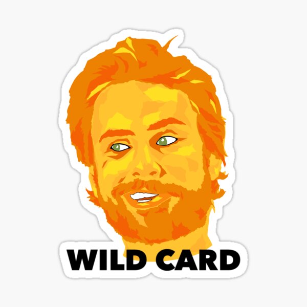 "Wild Card Design " Sticker by SimpleDees | Redbubble